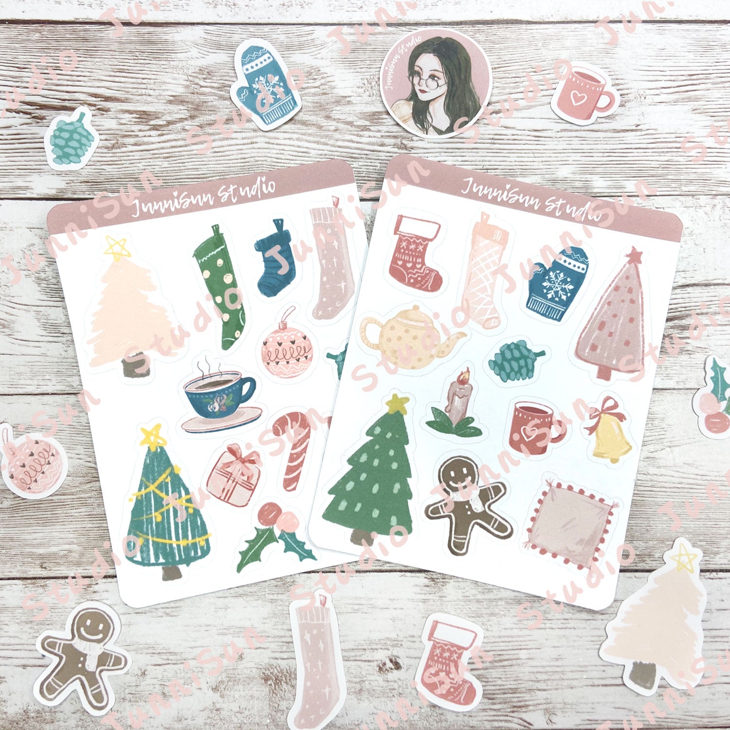 CHRISTMAS STICKER – JunniSun Studio